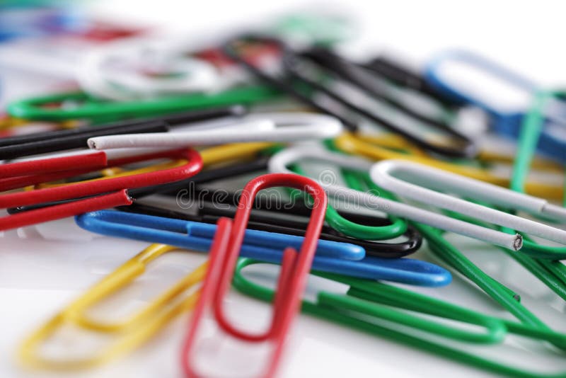 Paper Clip Organization Chart Stock Image - Image of graph, orange ...