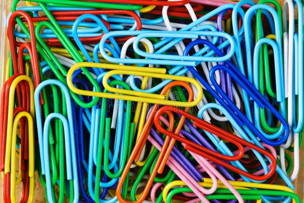 Paper clips stock photo. Image of colored, wallpaper - 13505936