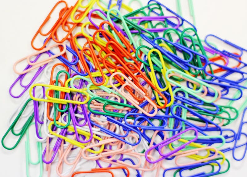 Paper Clips stock image. Image of background, colors - 14255305