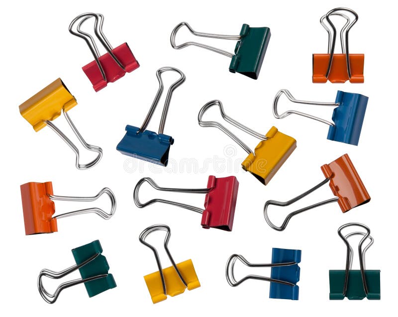Paper clips stock illustration. Illustration of green - 18709076