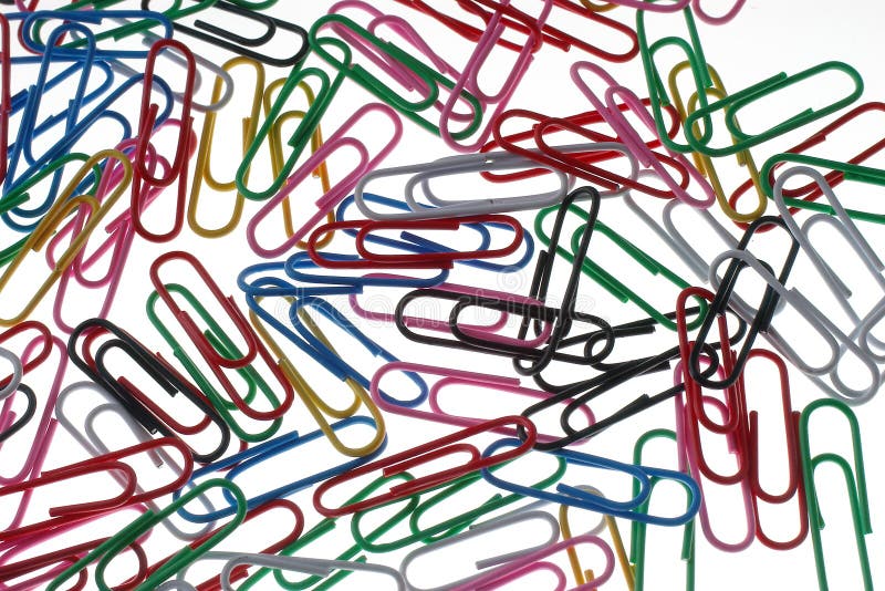 Paper clips stock image. Image of isolated, color, technology - 2370549