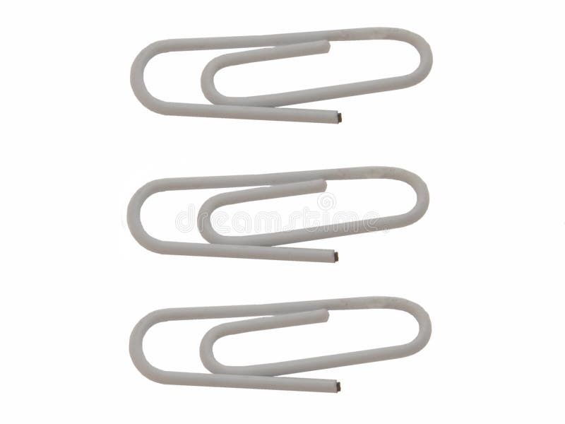 Paper-clips stock photo. Image of close, white, gray, clips - 2750042