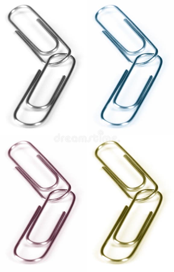 Paper Clips stock image. Image of details, silver, isolate - 291657
