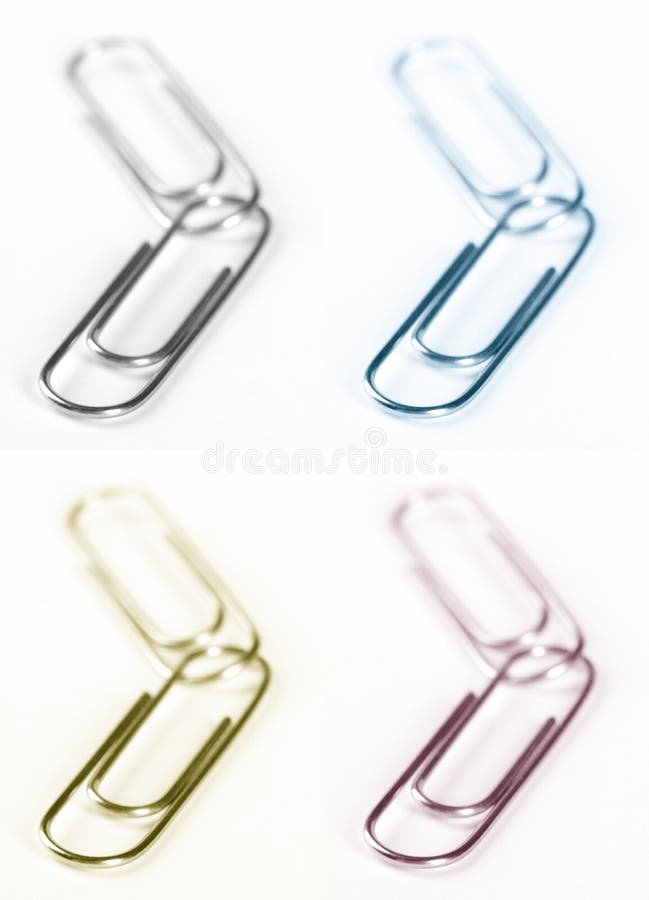 Paper Clips stock photo. Image of background, yellow, conference - 291658