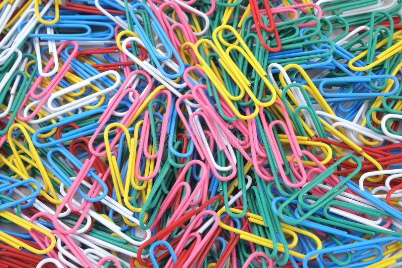 Paper clips stock image. Image of color, closeup, yellow - 29568979