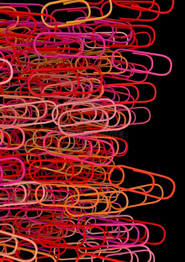 Paper clips background stock illustration. Illustration of supplies ...