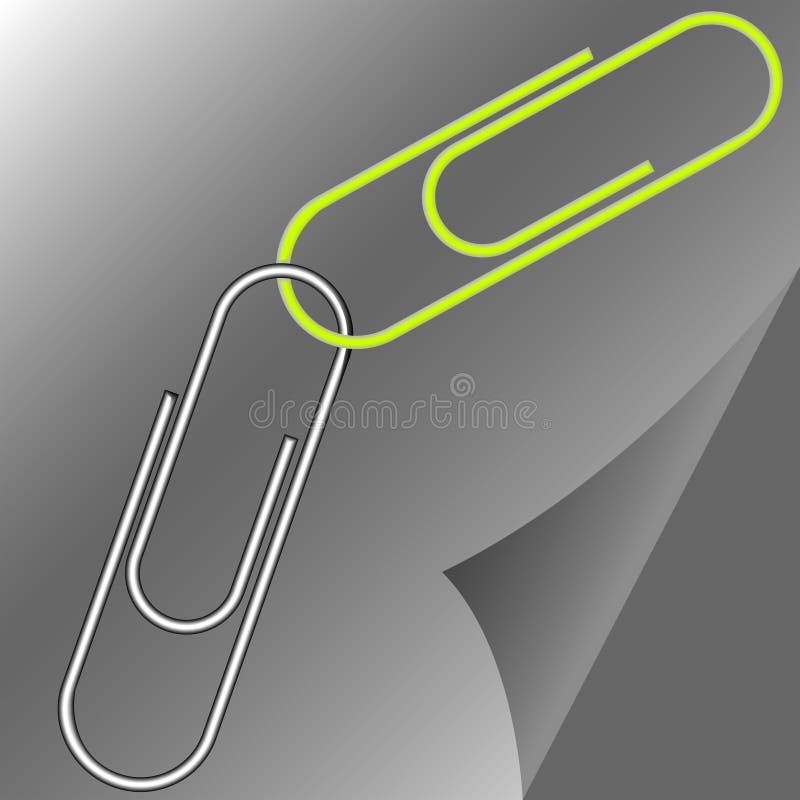 Paper clips composition stock vector. Illustration of paper - 14917324