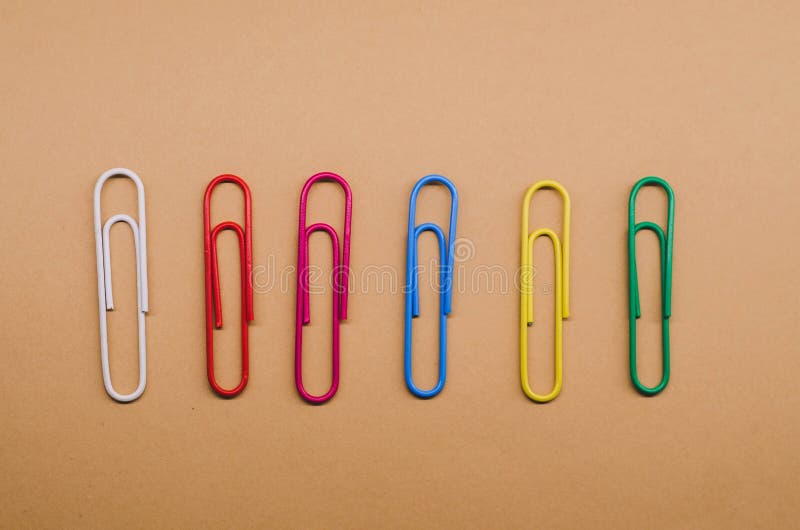 Paper Clips of Different Colors Lying at the Same Distance from Each ...