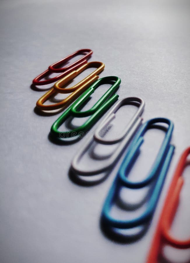 Paper Clips Long Focus Shot Stock Photo - Image of shot, clips: 179368314