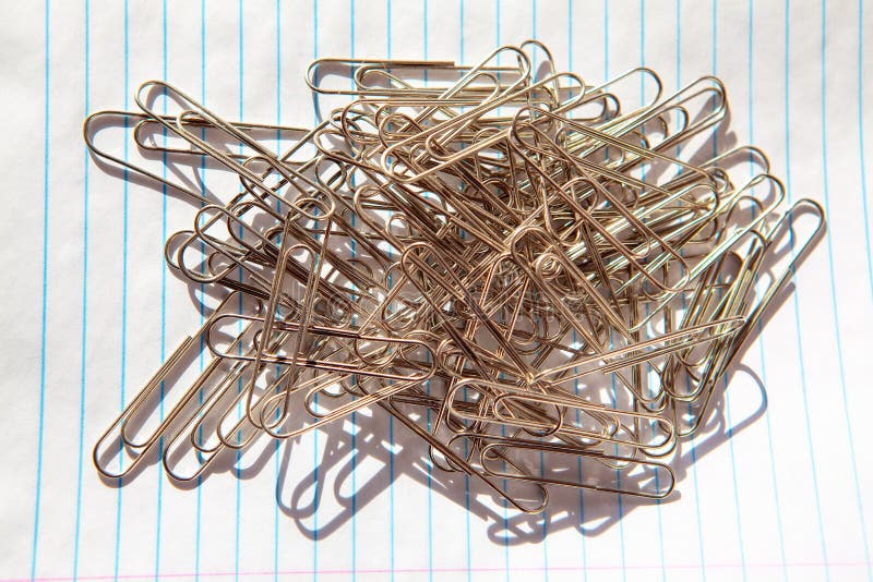 Paperclips Pile Line Stock Photos - Free & Royalty-Free Stock Photos ...