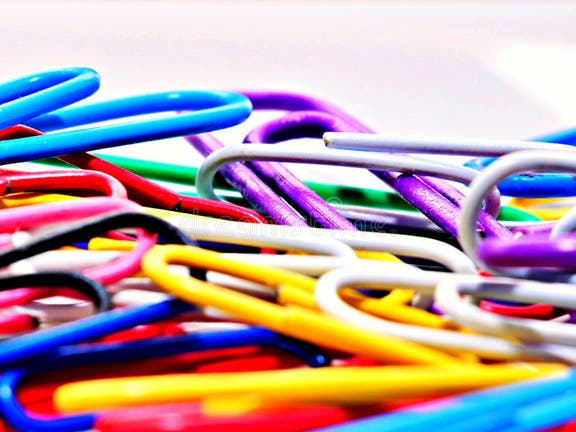Paper clips stack stock image. Image of clips, document - 366817925