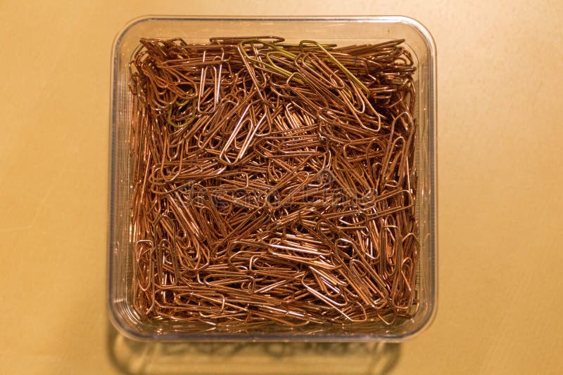Paper Clips Table stock photo. Image of office, together - 171307486