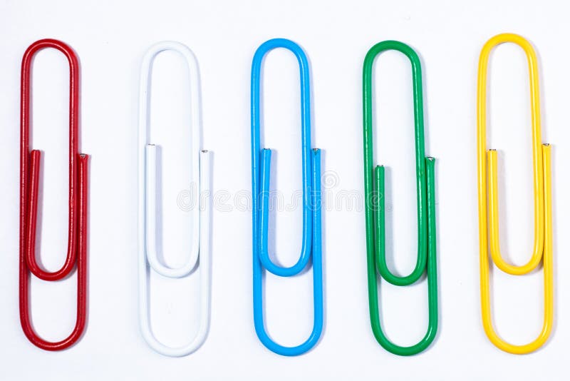 Paper clips stock image. Image of clip, attach, metal - 53185125
