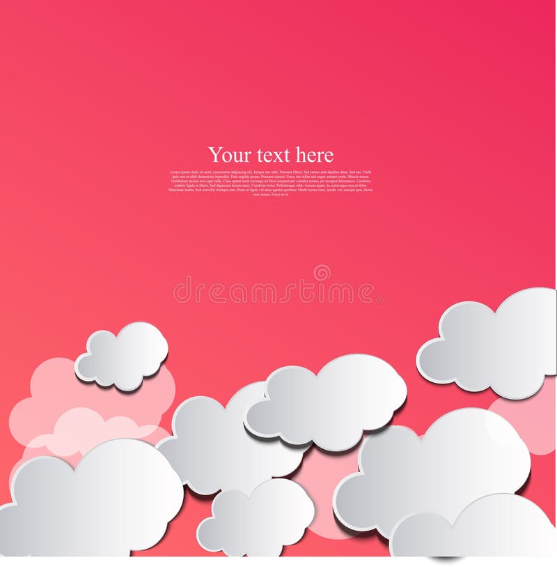Paper cloud design stock vector. Illustration of graphic - 78199318