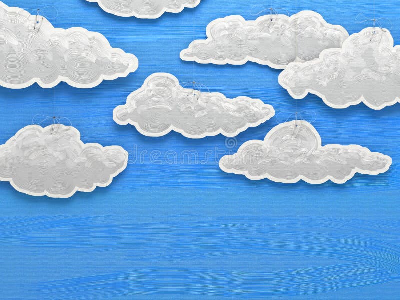 Paper cloud sky stock illustration. Illustration of pattern - 38699986