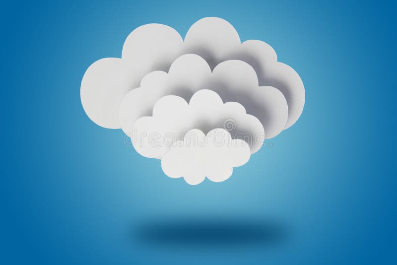 Paper Clouds stock illustration. Illustration of computer - 53899505