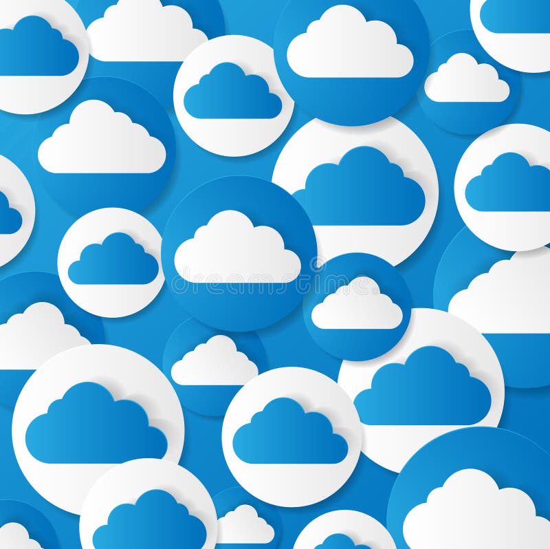 Paper Clouds. Vector Illustration Stock Vector - Illustration of ...