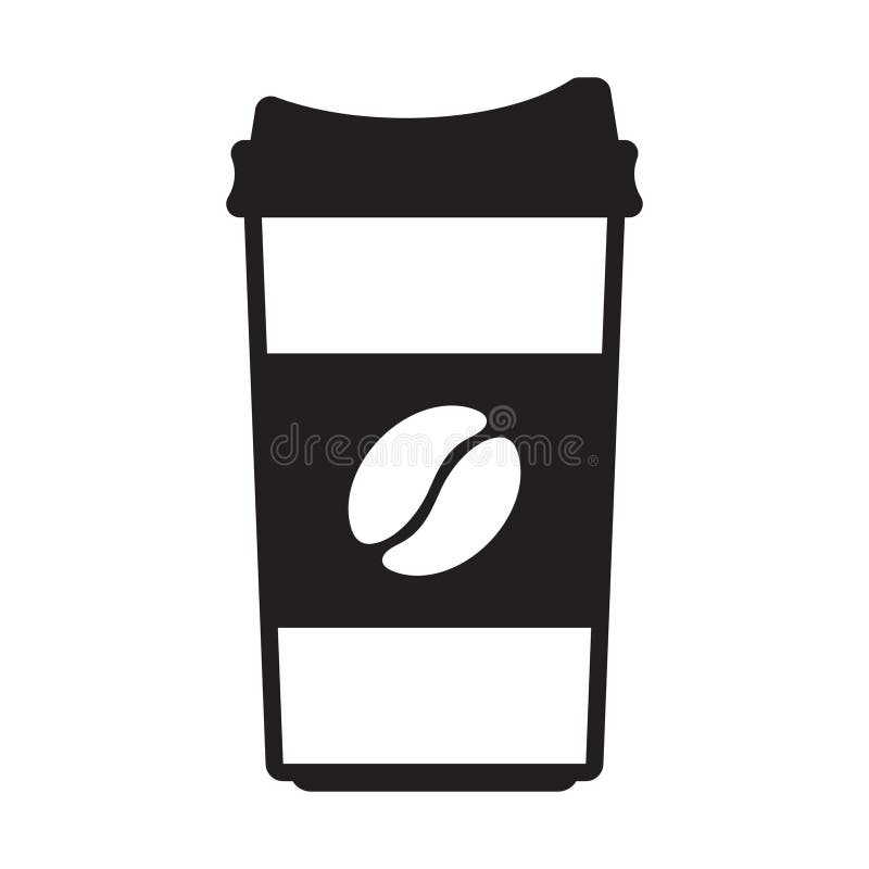 Paper coffee cup icon. stock illustration. Illustration of espresso ...