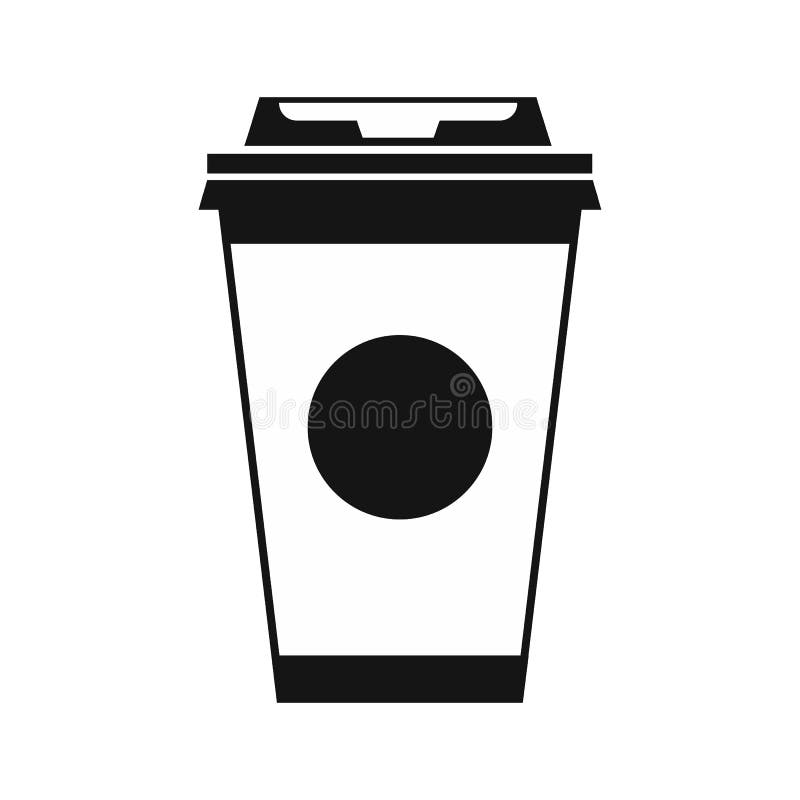 Paper Coffee Cup Icon, Simple Style Stock Vector - Illustration of ...