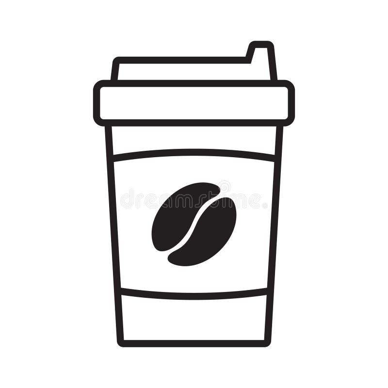 Paper Coffee Cup Icon. Coffee Cup Icon Stock Vector - Illustration of ...