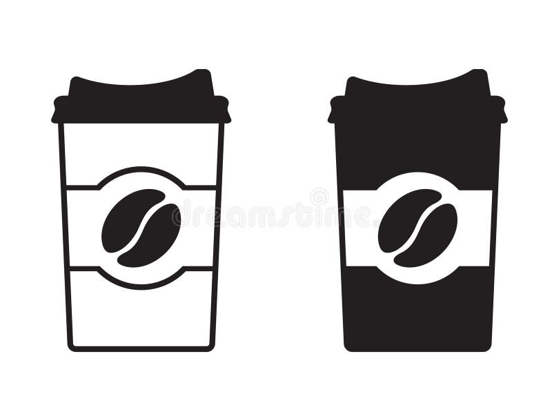 Paper Coffee Cup Icon. Coffee Cup Icon Stock Vector - Illustration of ...