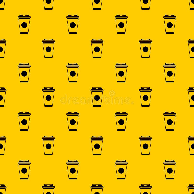 Paper Coffee Cup Pattern Vector Stock Vector - Illustration of ...