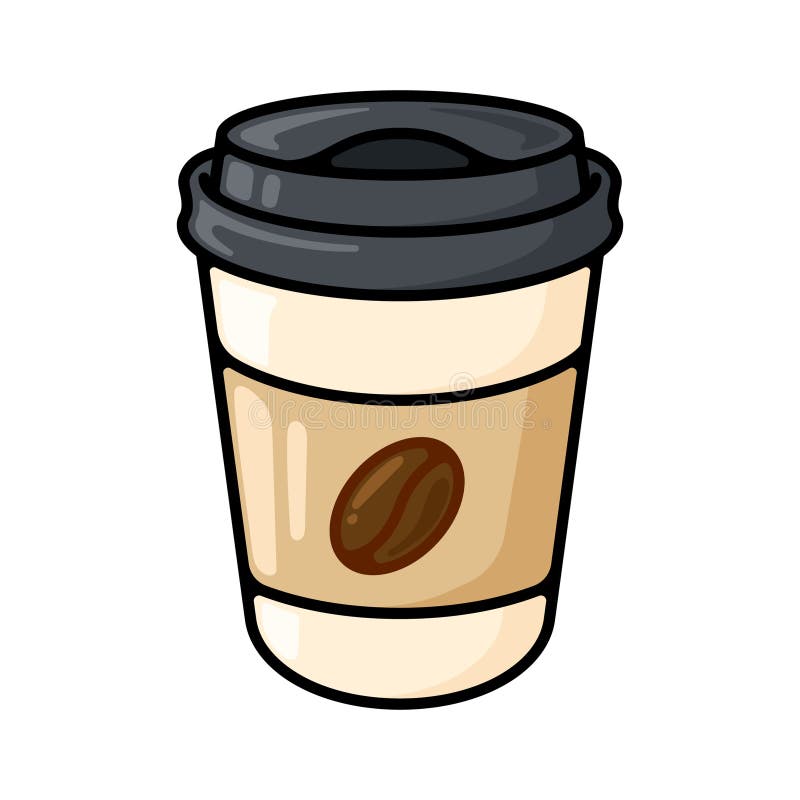 Paper Coffee Cup Vector Illustration. Coffee To Go Cup Stock Vector ...