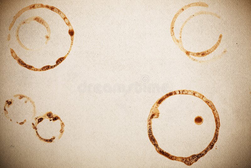 Paper with coffee marks stock image. Image of copy, circle - 18725487