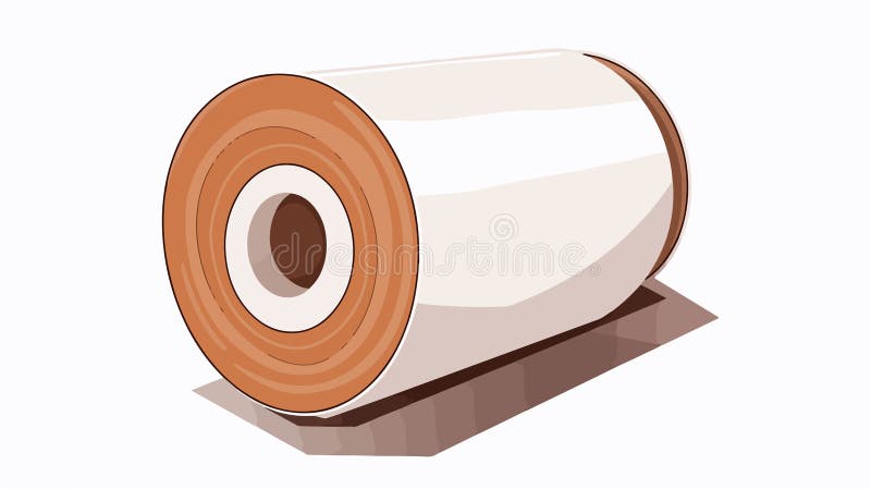 Paper Coil or Roll Vector Symbol Cartoon Vector Illustration with ...