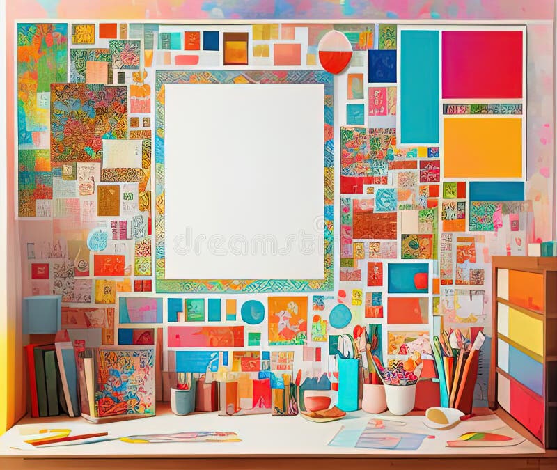 Paper collage. stock illustration. Illustration of collage - 275196879