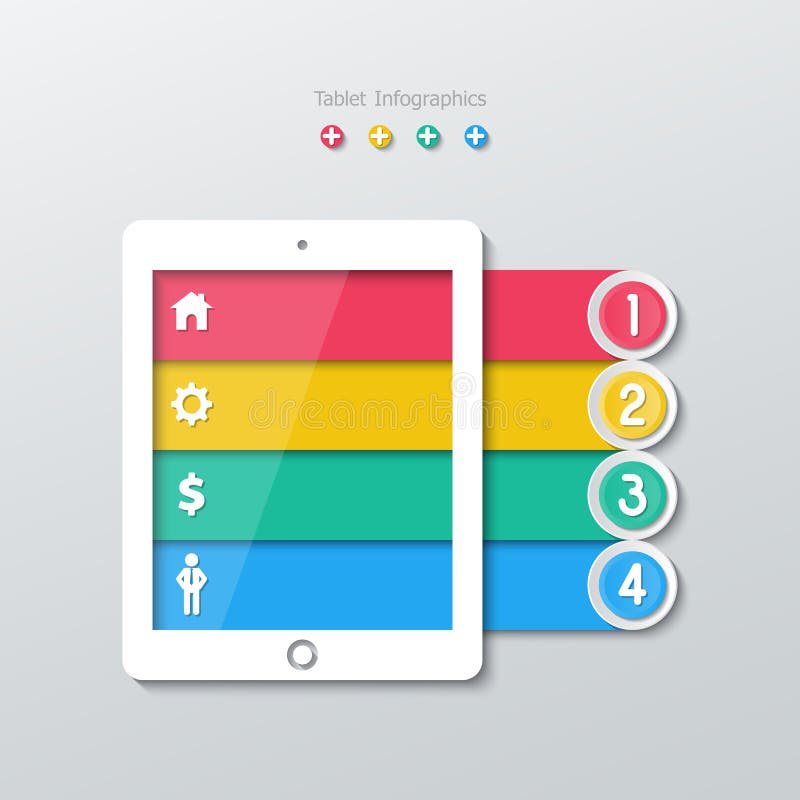 Paper Computer Infographics Stock Vector - Illustration of brochure ...