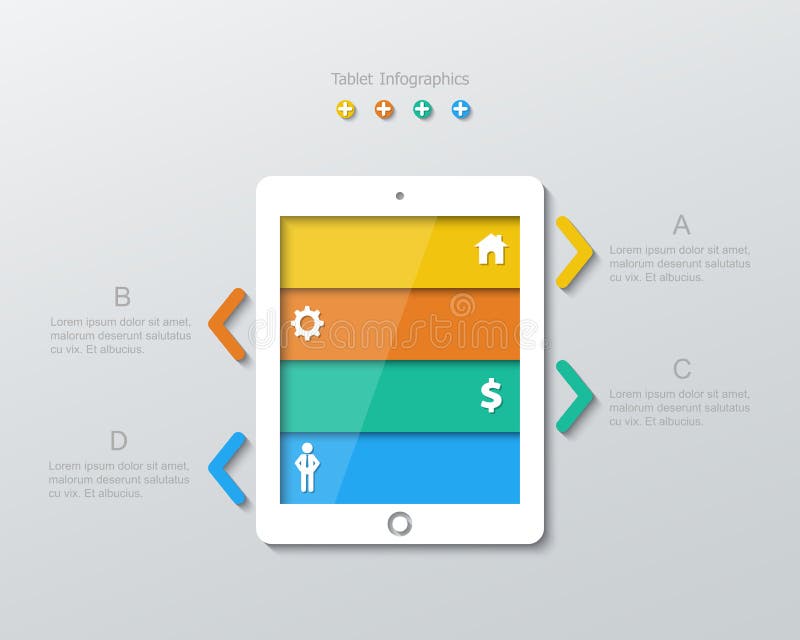 Paper Computer Infographics Stock Vector - Illustration of computer ...