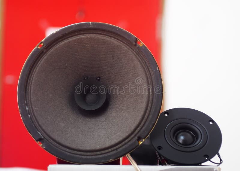 Paper Cone Loudspeaker Driver with Double Cone Stock Photo - Image of ...