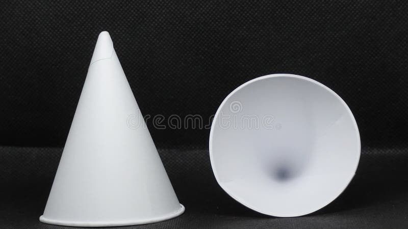 The Paper Cone Use for instead of the Glass. Stock Image - Image of ...