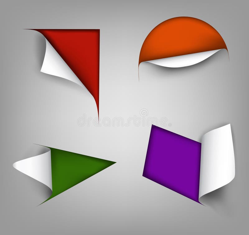 Paper corner stock illustration. Illustration of element - 19366748