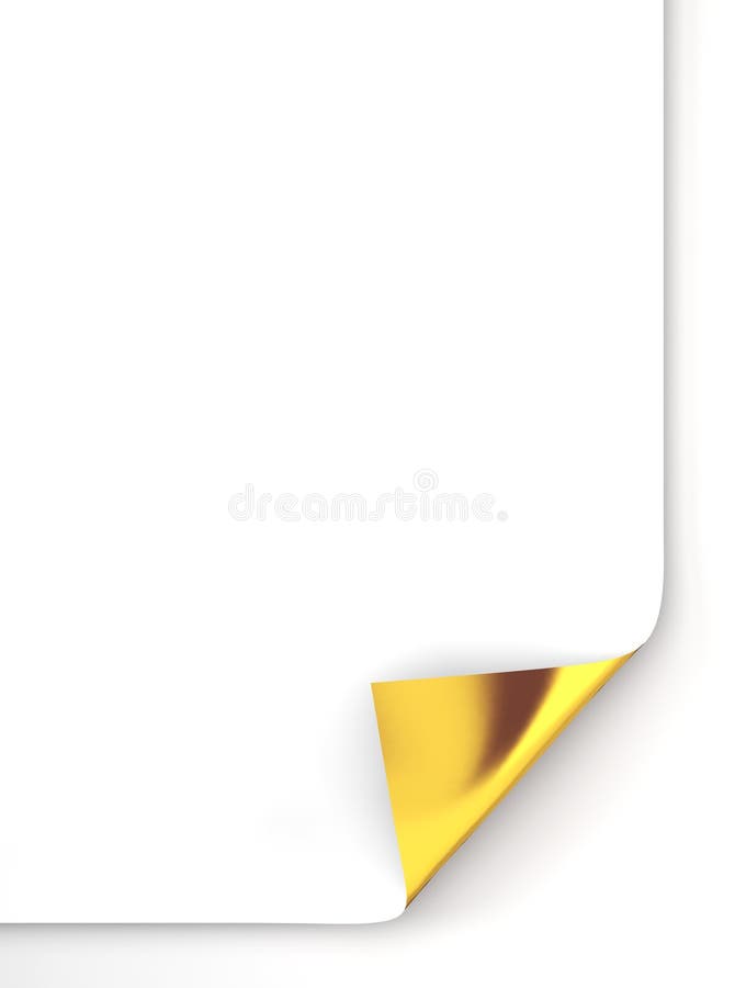 Paper corner stock illustration. Illustration of metal - 32467172