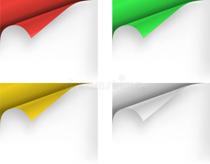 Paper corners stock vector. Illustration of concept, element - 15522725