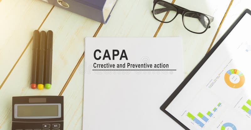Paper with Corrective and Preventive CAPA Action Stock Photo - Image of ...