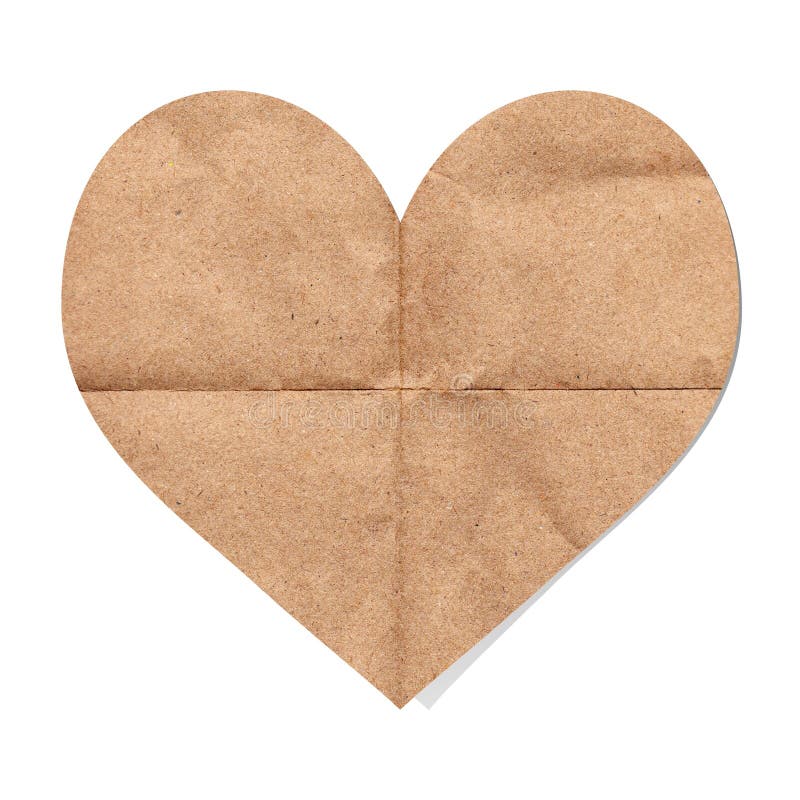 Paper craft heart shape stock image. Image of grunge - 26252219