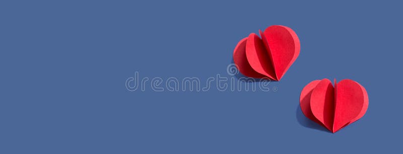 Paper craft hearts stock photo. Image of valentines - 207958540