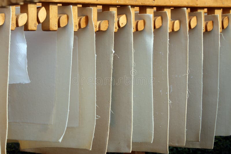 Paper Craft Products while Drying Stock Image - Image of paper, retro ...