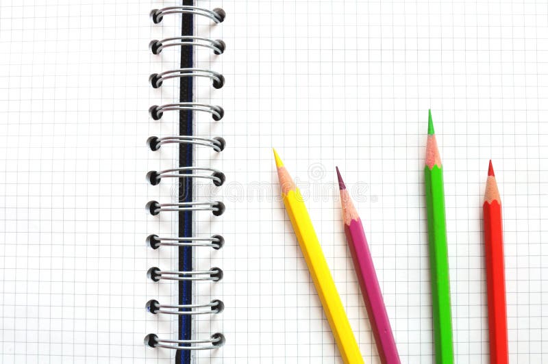 Paper with crayons stock image. Image of euquipment, painting - 21792107