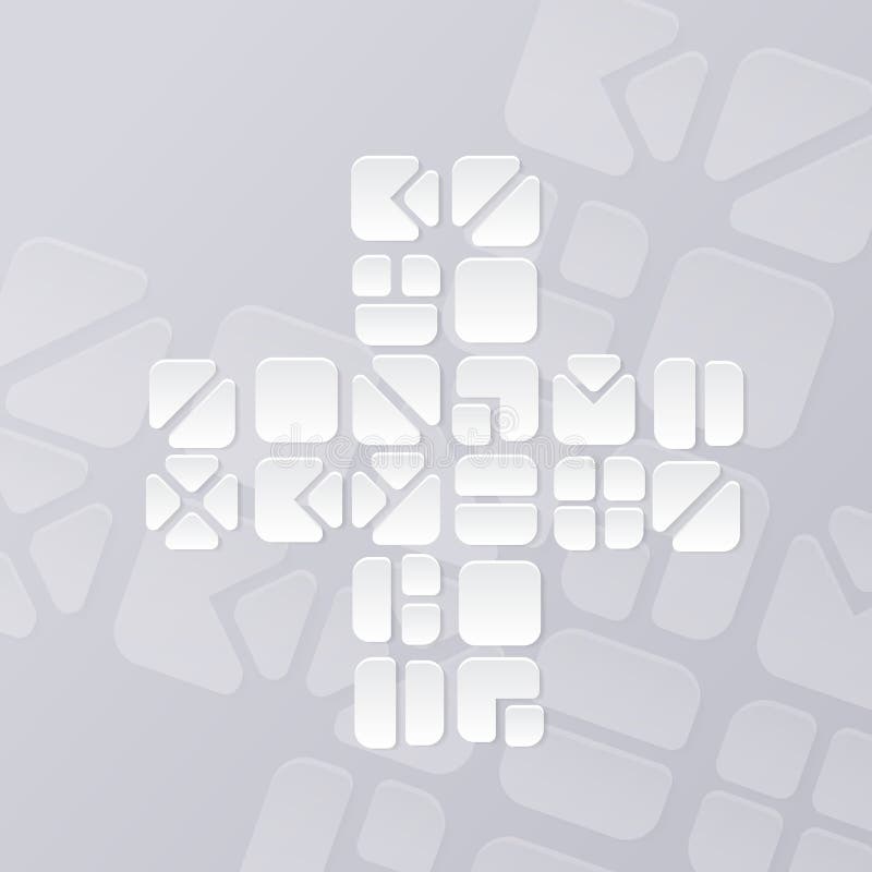 Paper cross glowing stock illustration. Illustration of passion - 721814