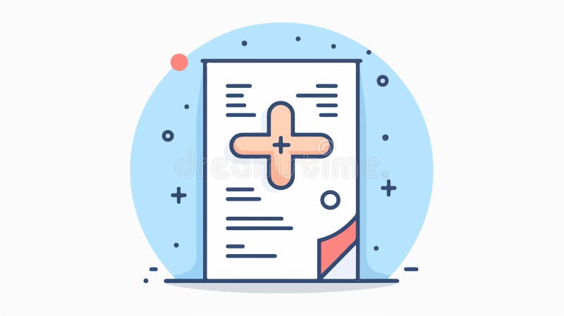 Professional Document Paper with Cross Mark Outline Icon Stock Vector ...