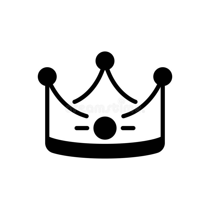 Black Solid Icon for Paper Crown, Paper and Fashion Stock Vector ...