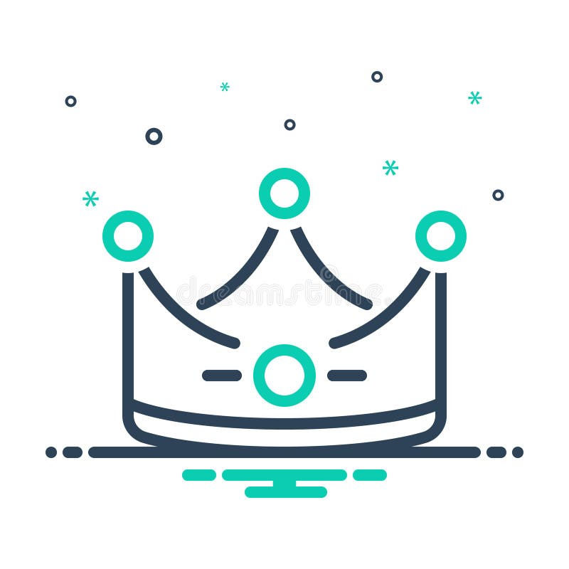 Mix Icon for Paper Crown, Paper and Fashion Stock Vector - Illustration ...