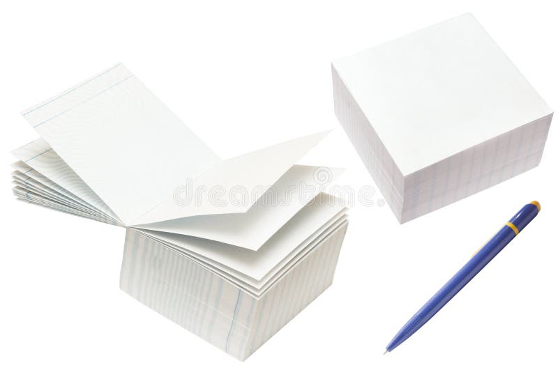 Paper cubes and the pen stock photo. Image of open, occupation - 8969364