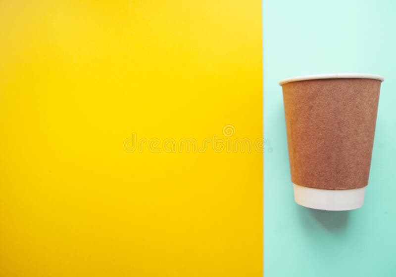 Paper Cup On Bright Background. Stock Photo - Image of empty, drink ...
