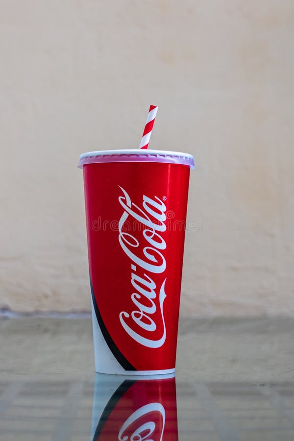 Paper Cup with Coca Cola in Bucharest, Romania, 2021 Editorial Image ...