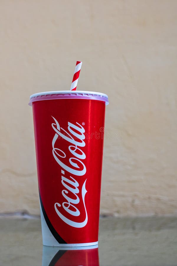 Paper Cup with Coca Cola in Bucharest, Romania, 2021 Editorial Image ...